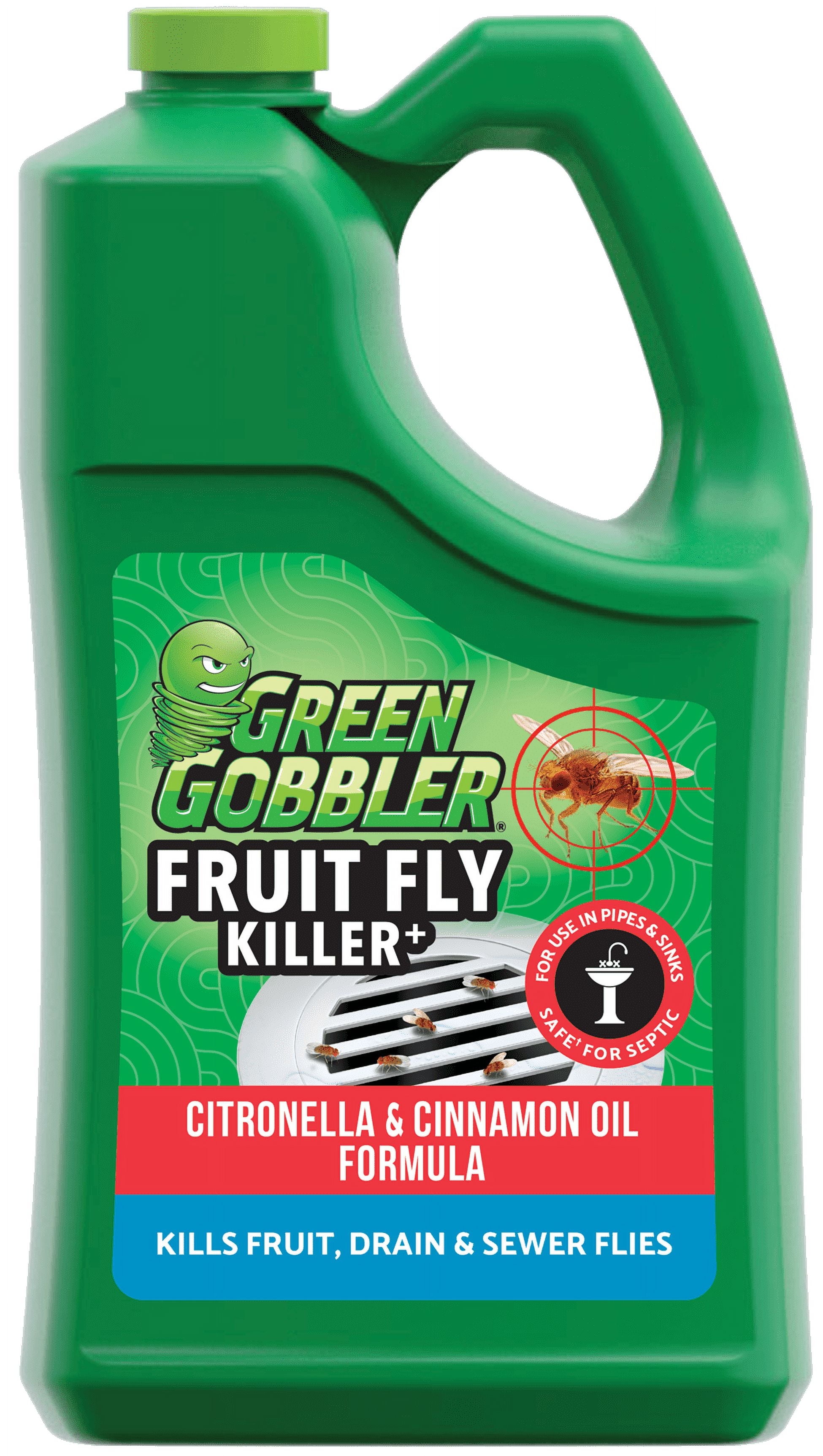 Green Gobbler Fruit & Drain Fly Killer Gel, Safe for Pipes, Indoor Use ...