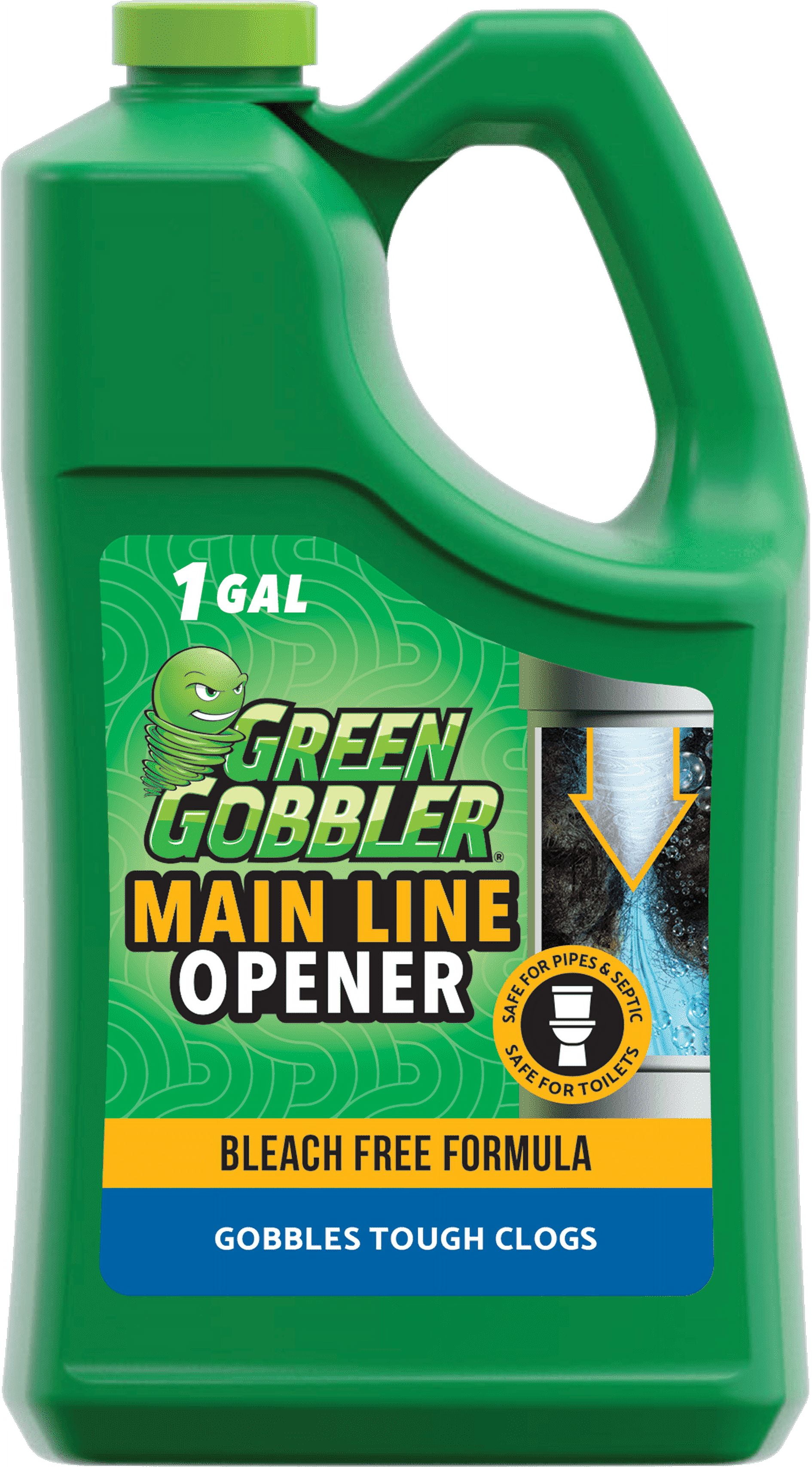 Green Gobbler Septic Safe Cleaner, Main Line Drain Opener & Clog ...