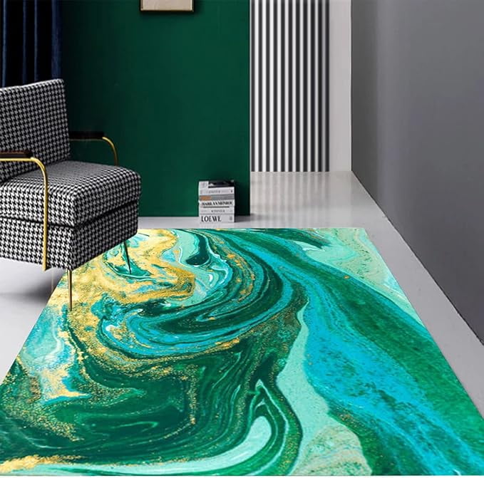 Green Gold Liquid Abstract Abstract Aesthetic Modern Contemporary Area ...