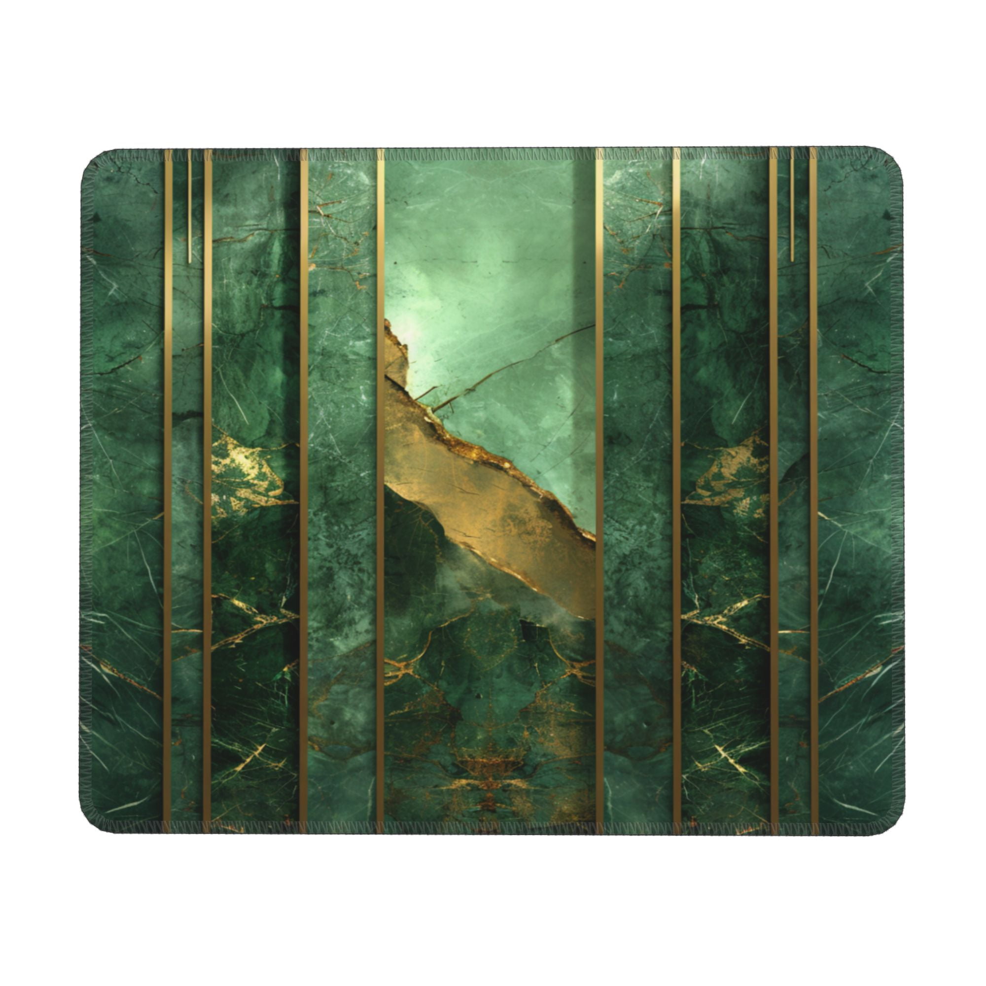 Green Gold Marble Modern Luxury Mouse Pad Non Slip Rubber Base Mousepad ...