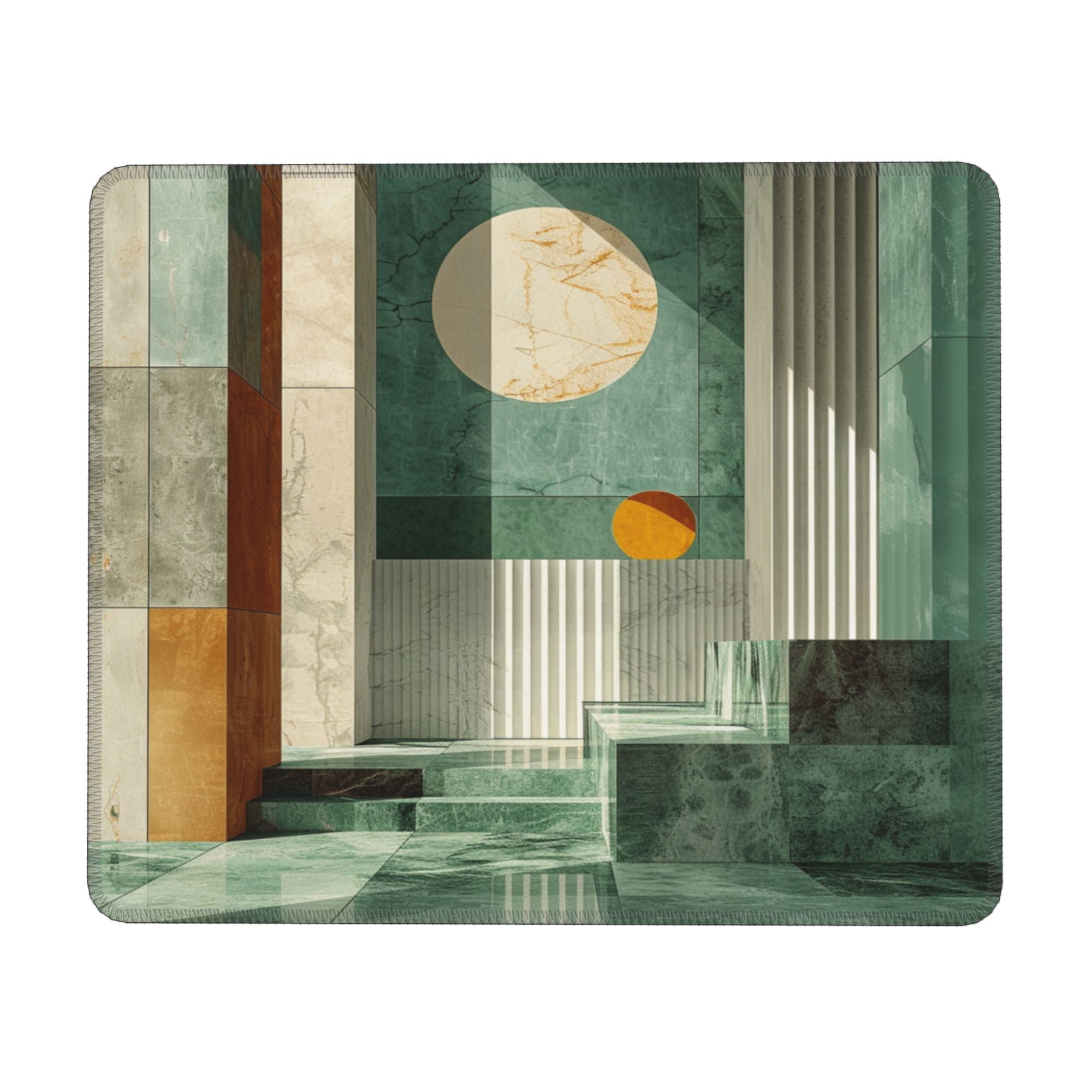 Green Gold Marble Modern Luxury, Mouse Pad Non Slip Rubber Base ...