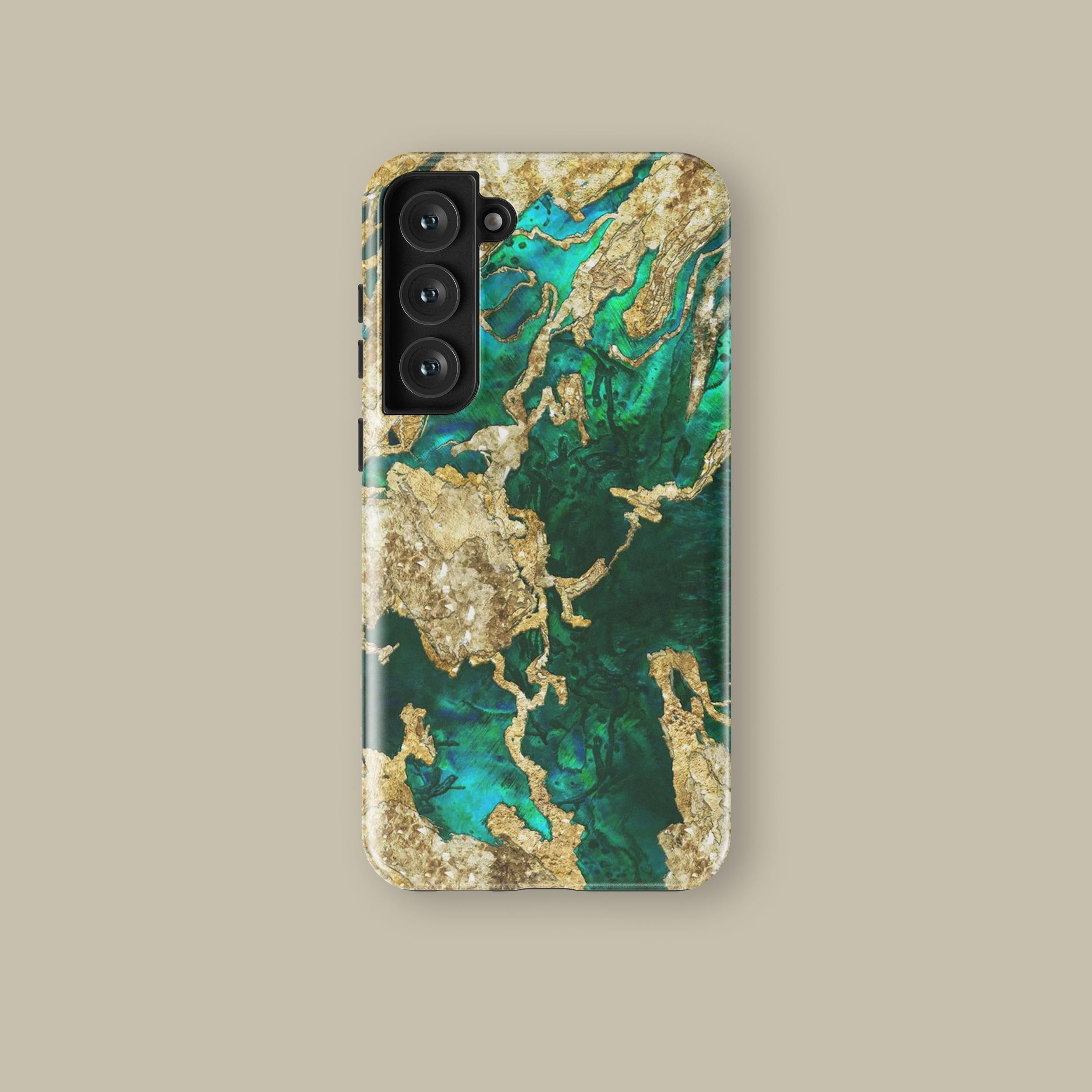 Green Gold Marble Pattern Case for iPhone Samsung Elegant Stone - Walmart.com