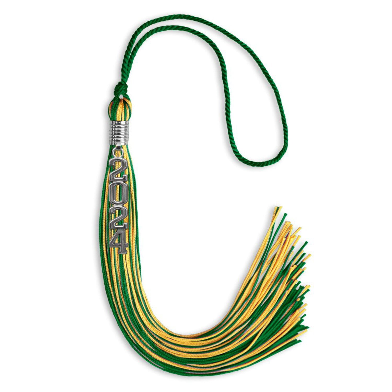 Endea Graduation Green/Gold Mixed Color Graduation Tassel with Stacked ...