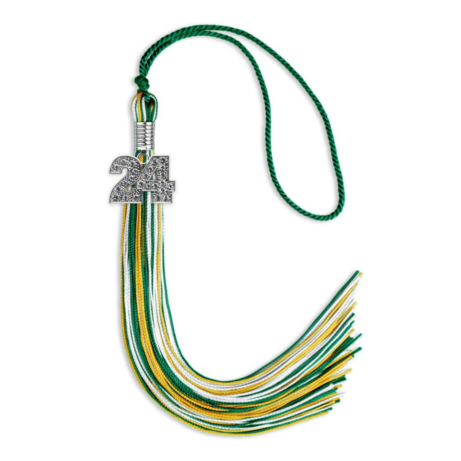 Endea Graduation Green/Gold/White Mixed Color Graduation Tassel with ...