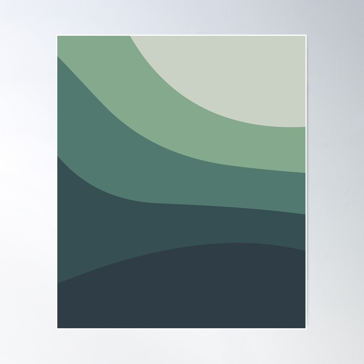 Green Gradient Abstract, Abstract Art, Minimalist Art, Simple Pattern ...