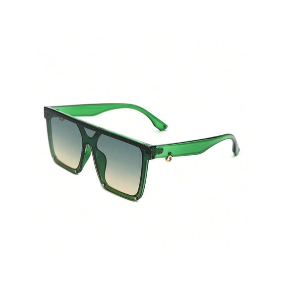 Green Gradient Frame Sunglasses - Dark Lens UV Protection Fresh Stylish ...