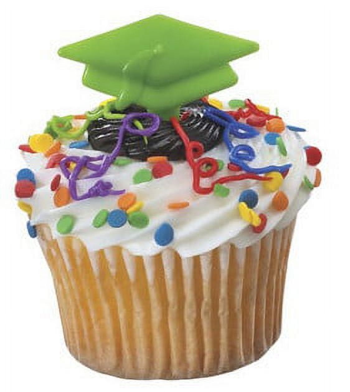 Green Graduation Hat Cupcake Decoration Picks/ Toppers -24ct - Walmart.com