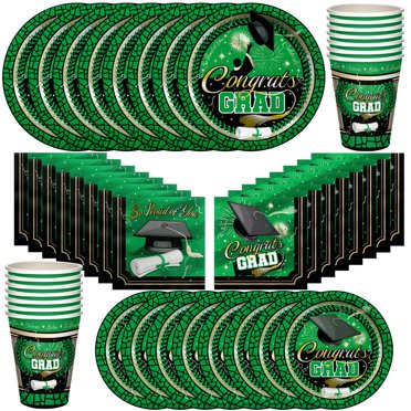 Purple Graduation Party Tableware Deluxe Set for 24 Guests - Walmart.com