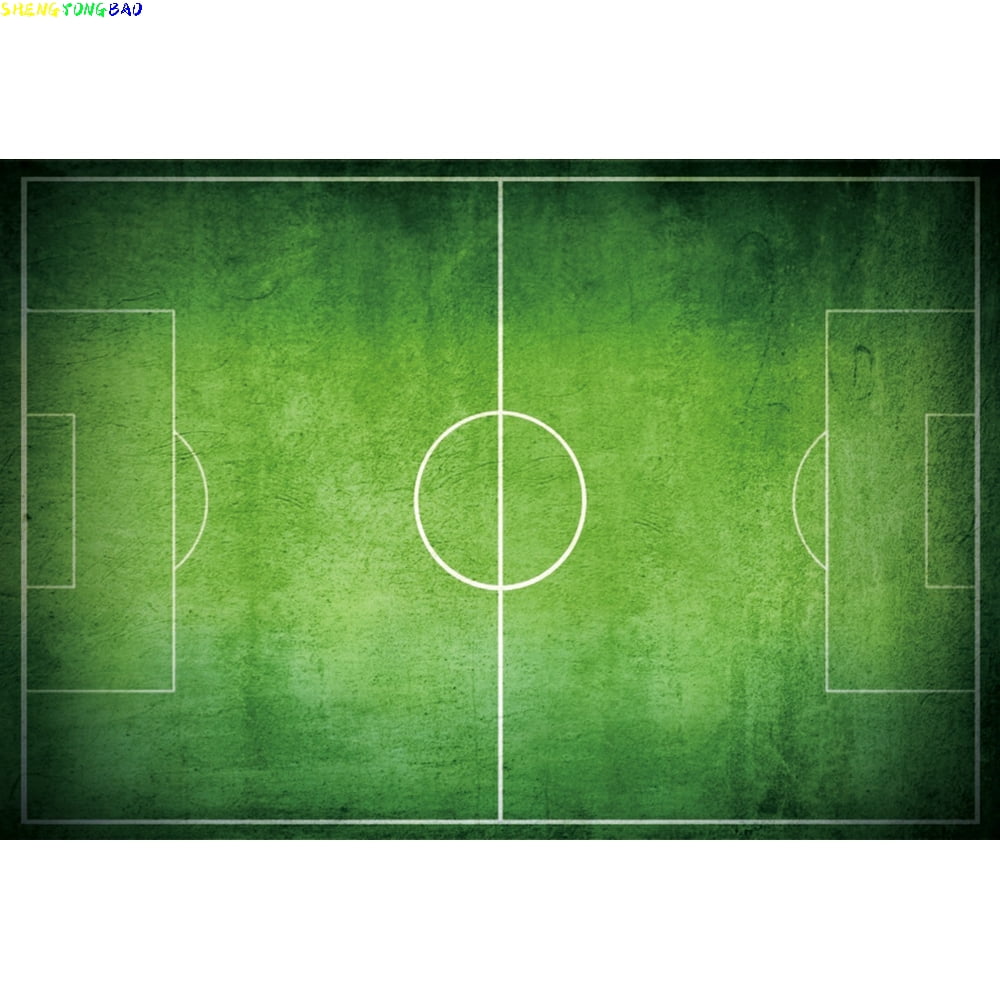 Green Grass Field Soccer Football Backdrop Customized Boys Birthday ...