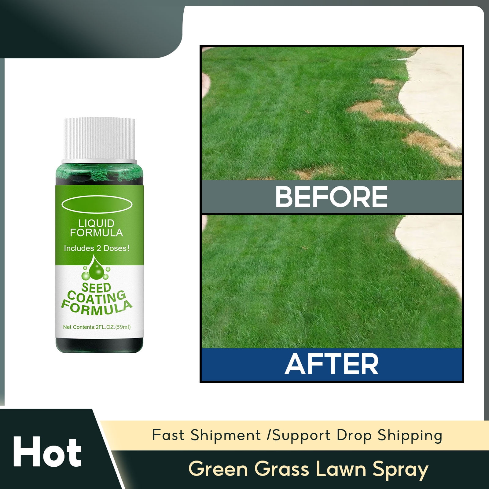 Green Grass Lawn Spray Grass Liquid Lawn Paint Household Seeding Lawn Greening Spray Repair ...