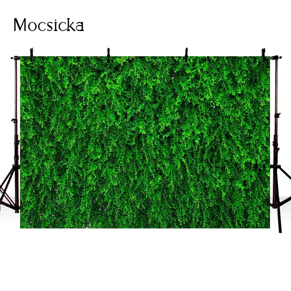 Green Grass Leaves Photography Backdrop Wedding Spring Nature Flower ...