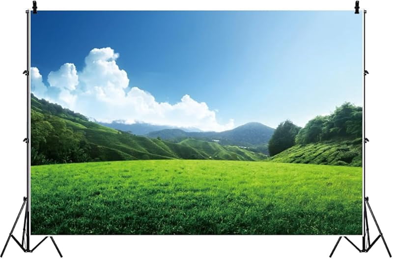 Green Grass Photography Background Spring Natural Scenery Golf Course ...