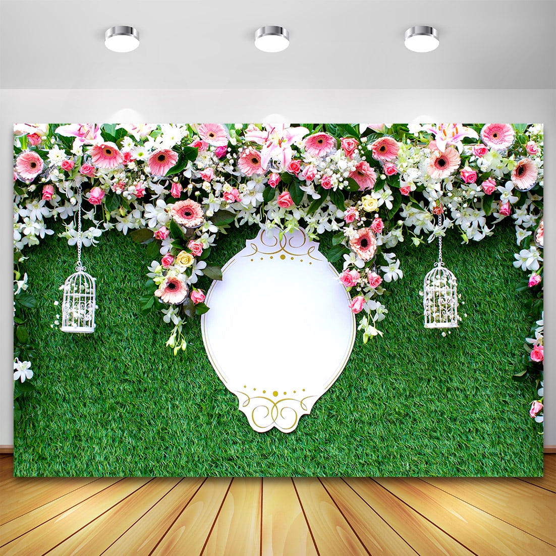 Green Grass Plant Spring Photo Background Birthday Wedding Wall r ...