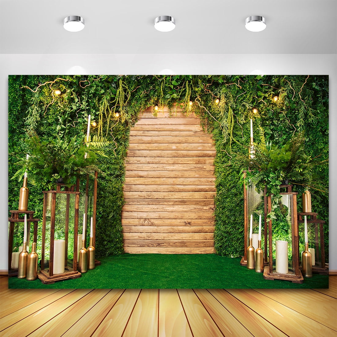 Green Grass Plant Spring Photo Background Birthday Wedding Wall r ...