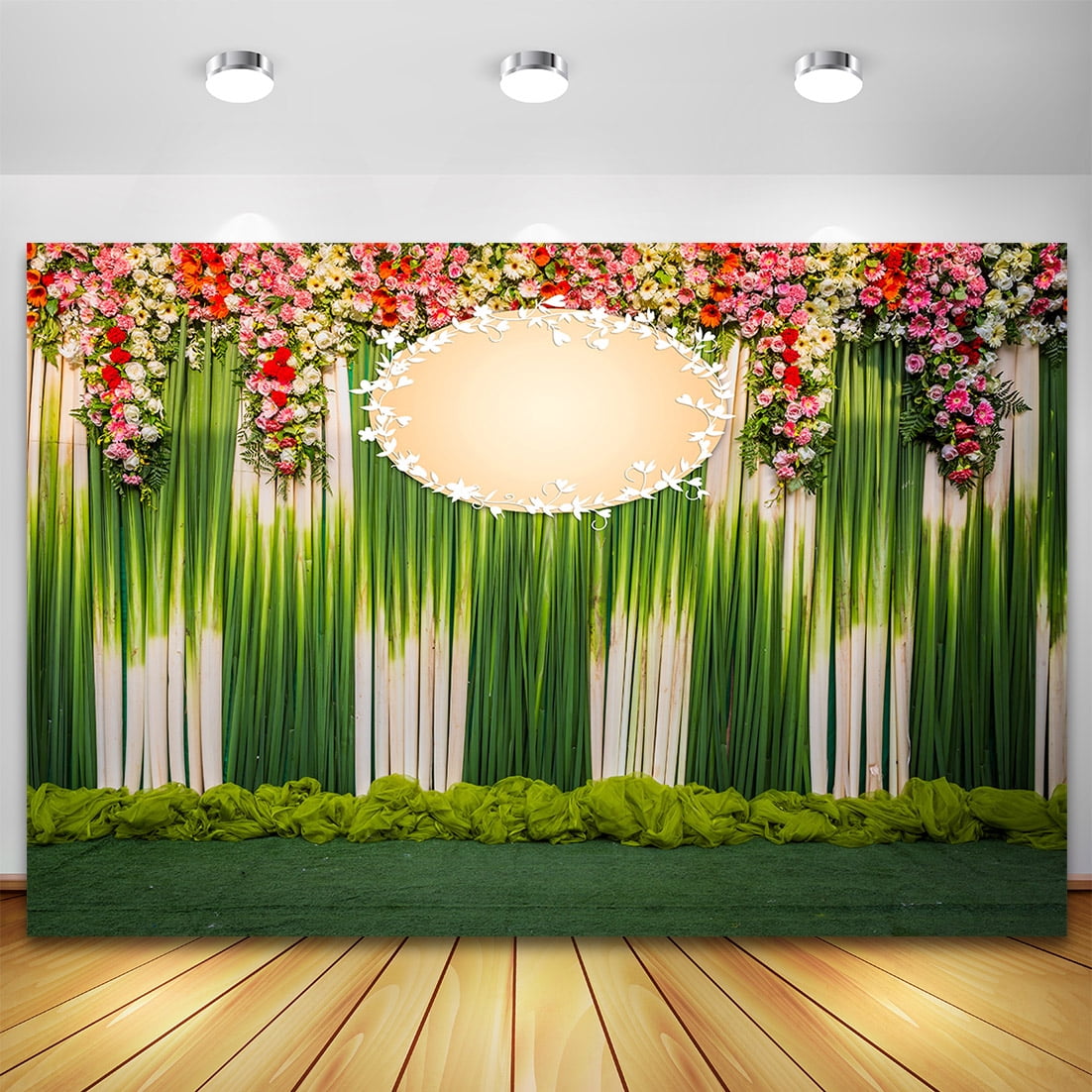 Green Grass Plant Spring Photo Background Birthday Wedding Wall r ...