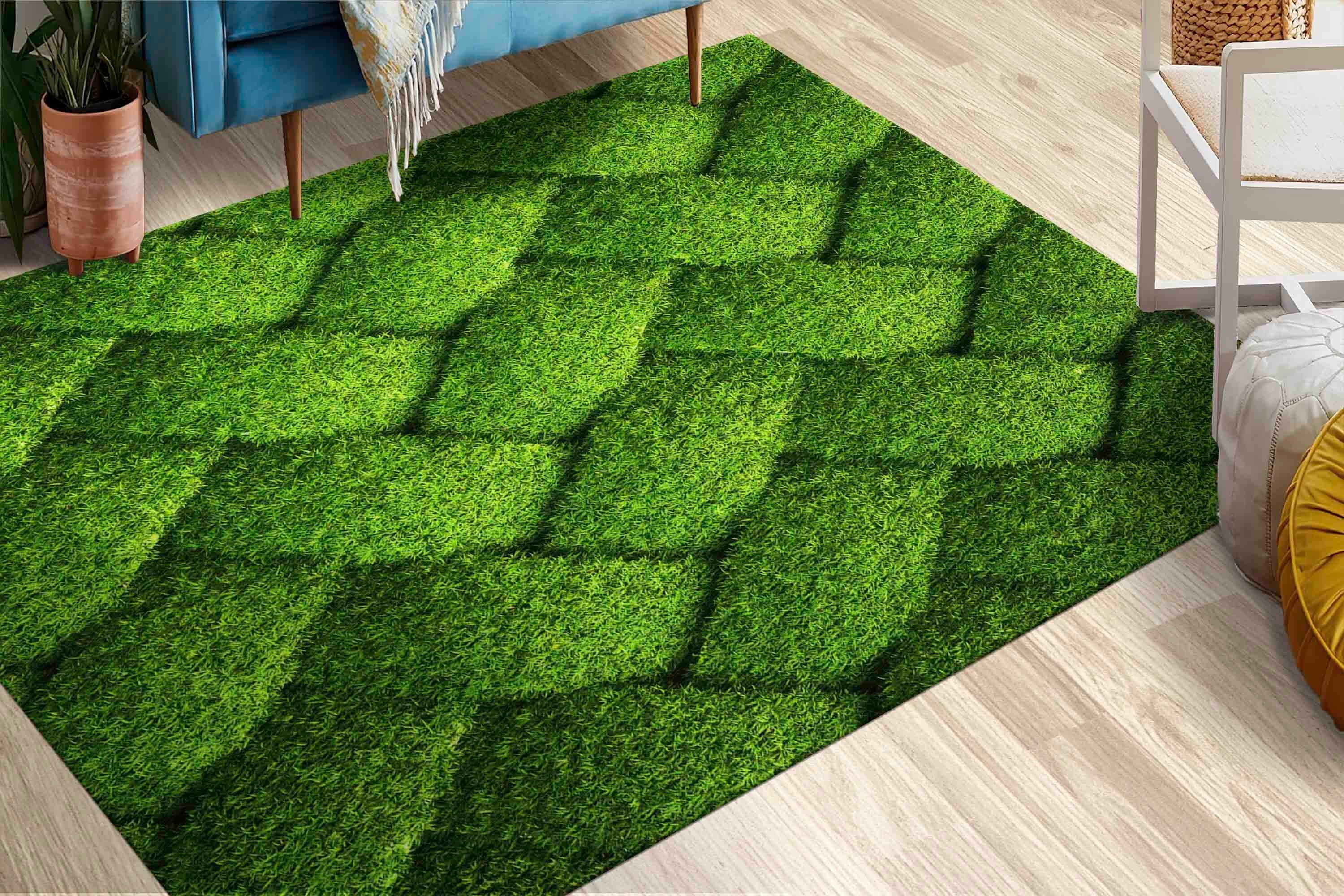 Green Grass Rugs, Green Rugs, Trendy Rugs, Floral Rugs, Pet Friendly ...