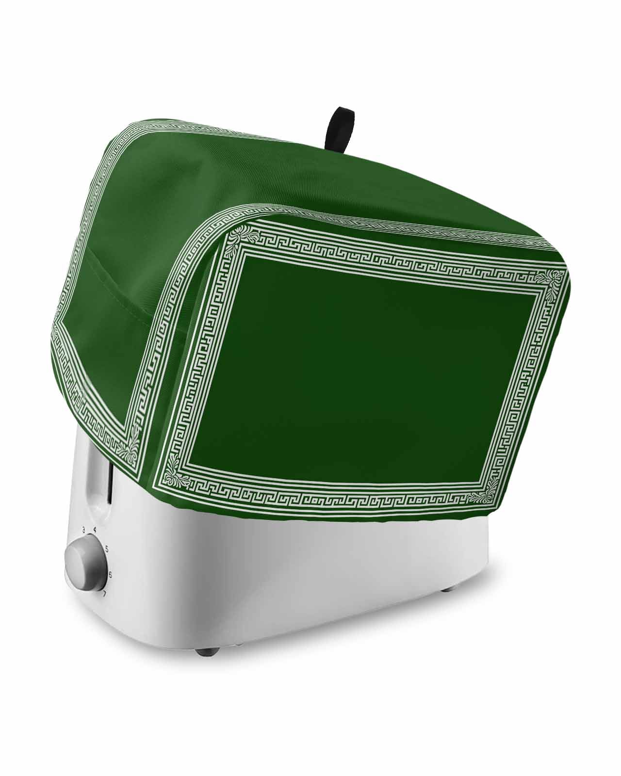 Green Greek Key Small Toaster Cover 2 Slice, Kitchen Appliance Covers ...