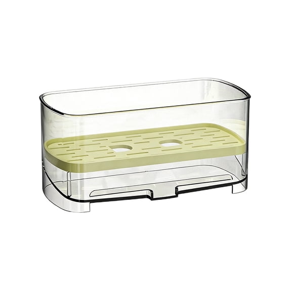 Green Green Acrylic Over Sink Kitchen Organizer Rack With Drainage For ...