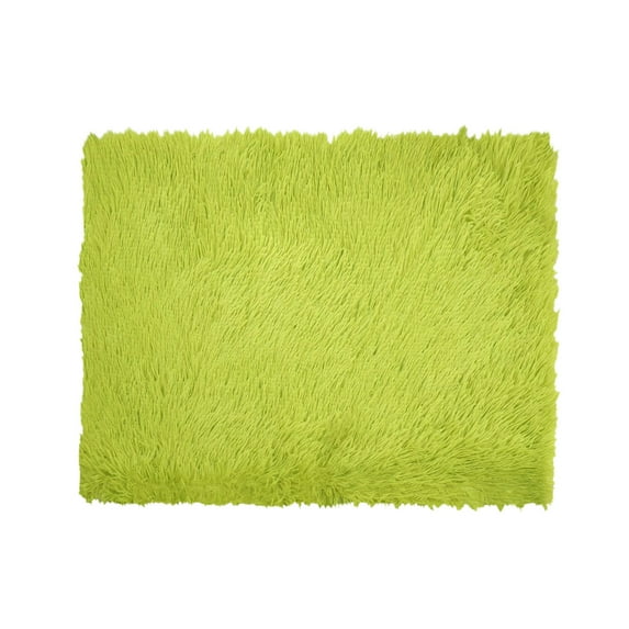 Green Green Pet Bed Cushion For Dog And Cat Plush Velvet Kennel Mat ...