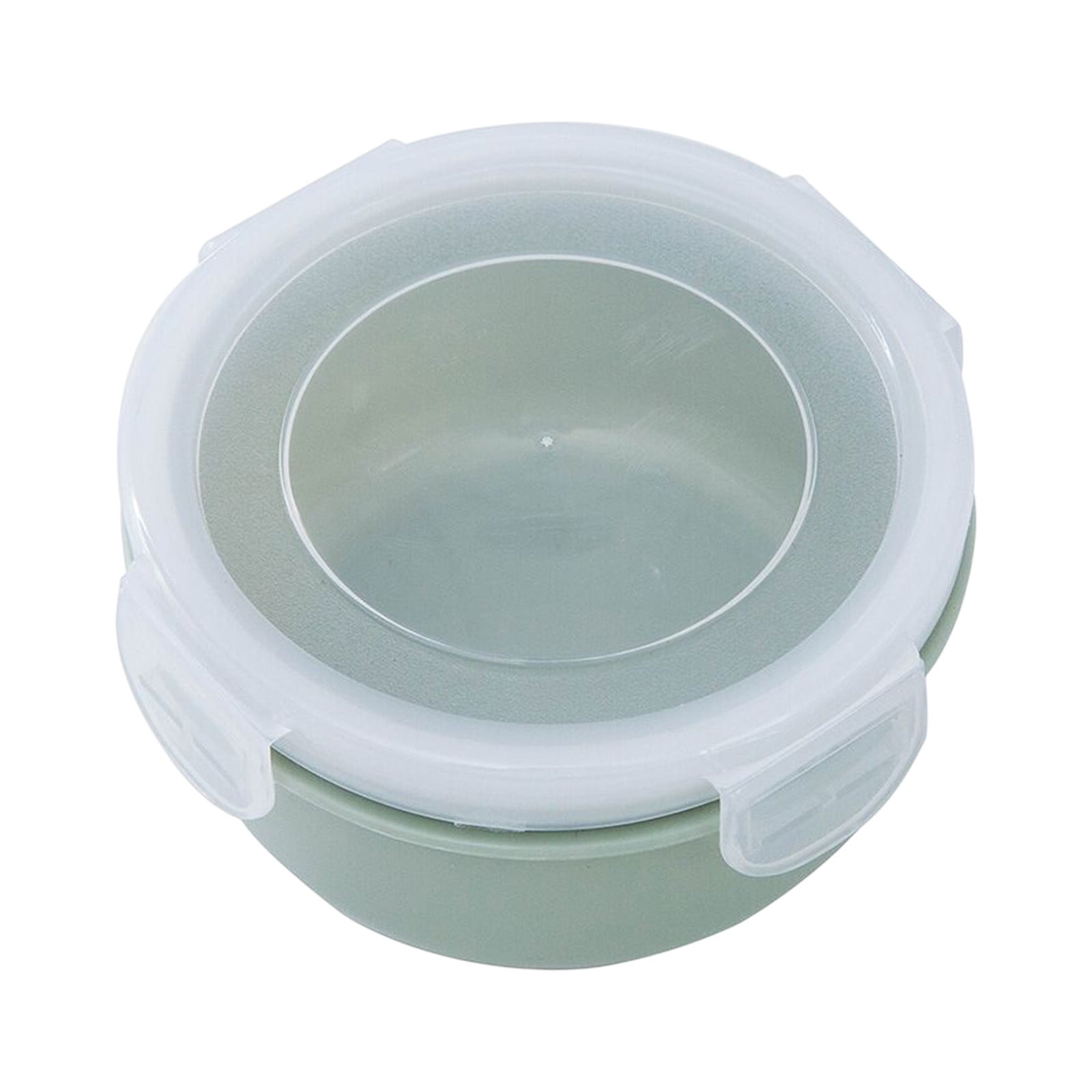 Green Green Round Mini Refrigerator Storage Container Flip Lid Cheese ...