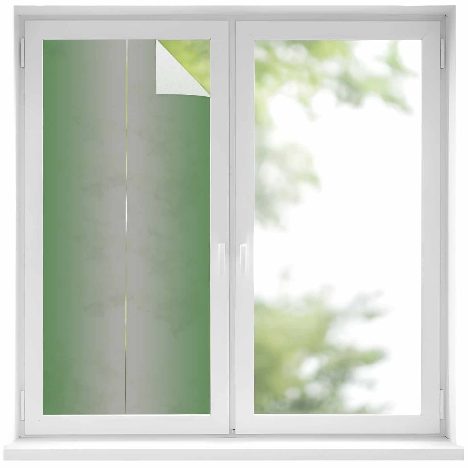 Green Grey Ombre Window Privacy Film, Modern Gradient Abstract Art ...
