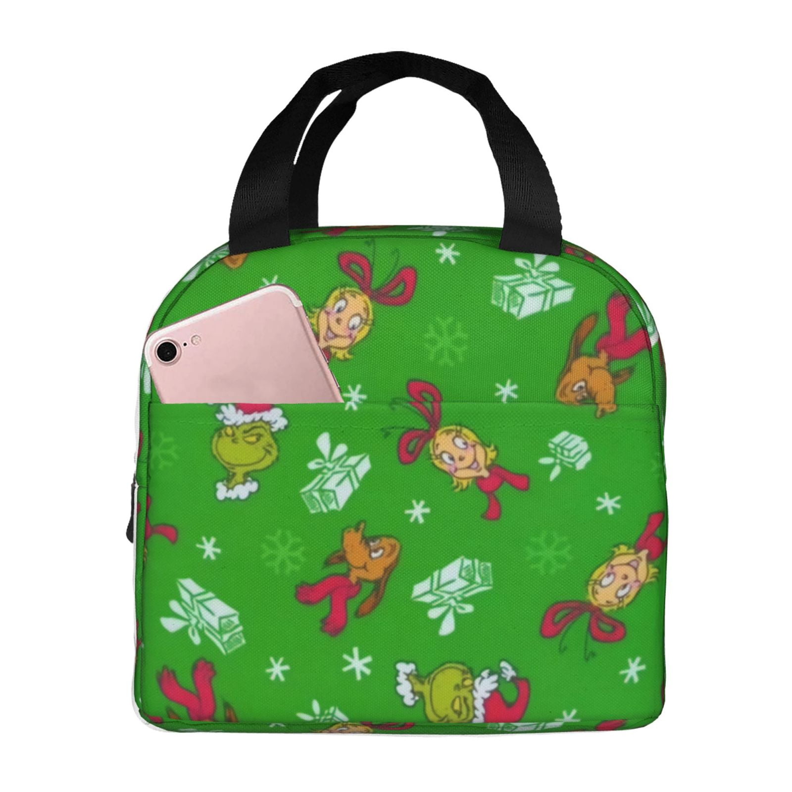 Green The Grinch And Cindy Lou Character Christmas Lunch Box for Women ...