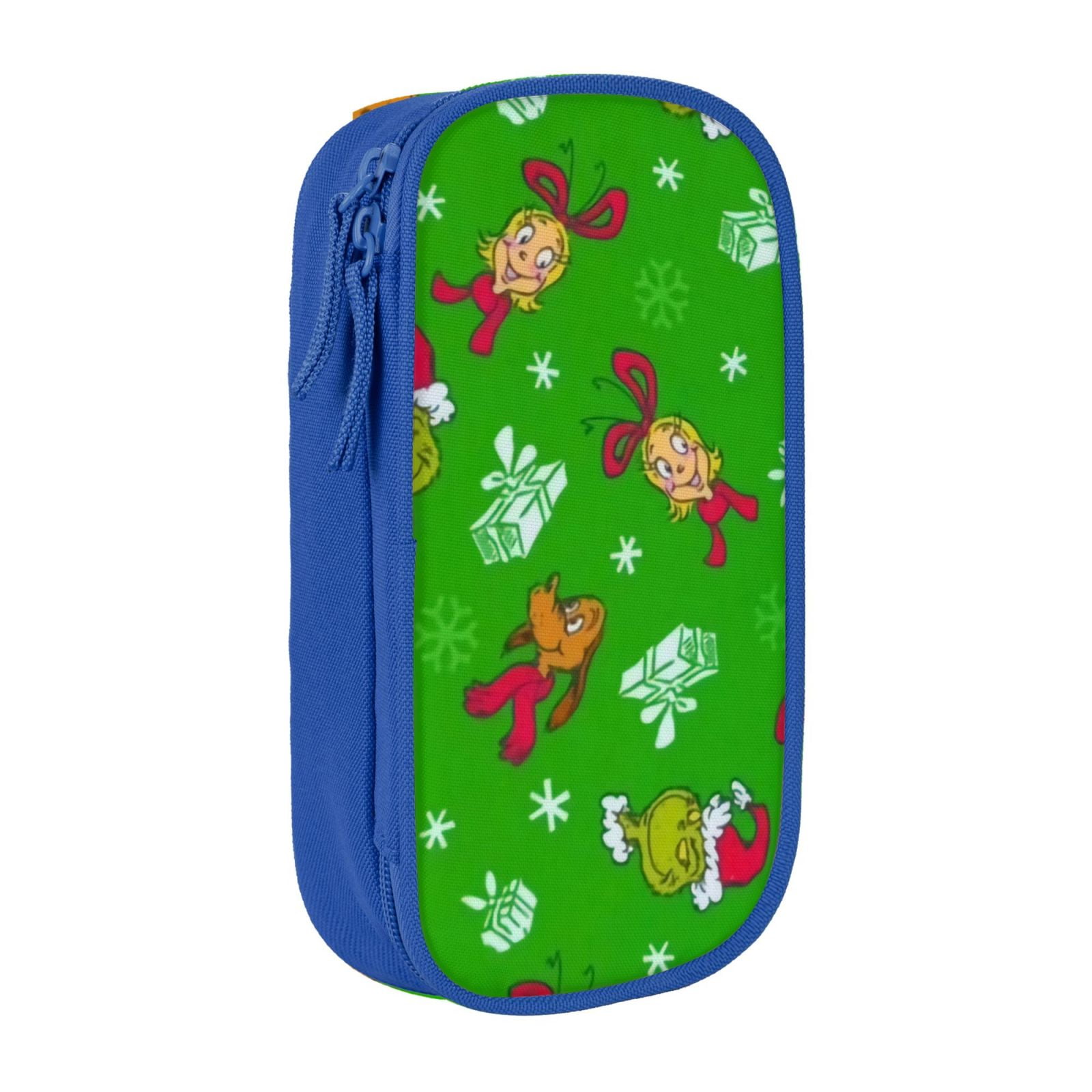 Green The Grinch And Cindy Lou Character Christmas Pencil Case,Pencil ...