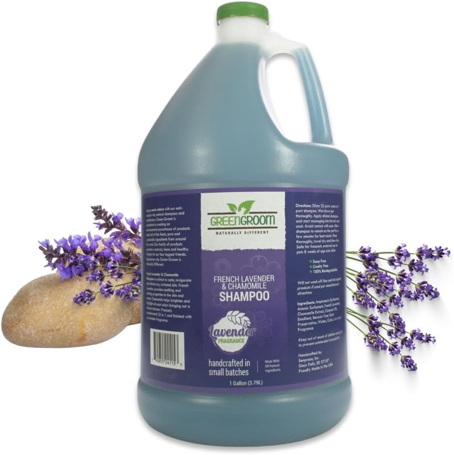 Green Groom French Lavender & Chamomile Aromatherapy Dog Shampoo, 1 ...