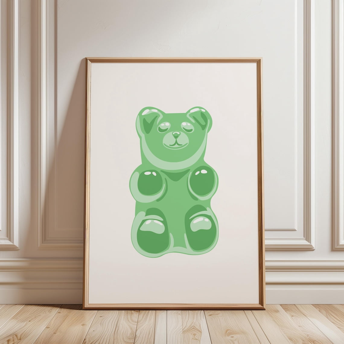 Green Gummy Bear Poster Trendy Preppy Wall Art Home Decor Wall Art ...
