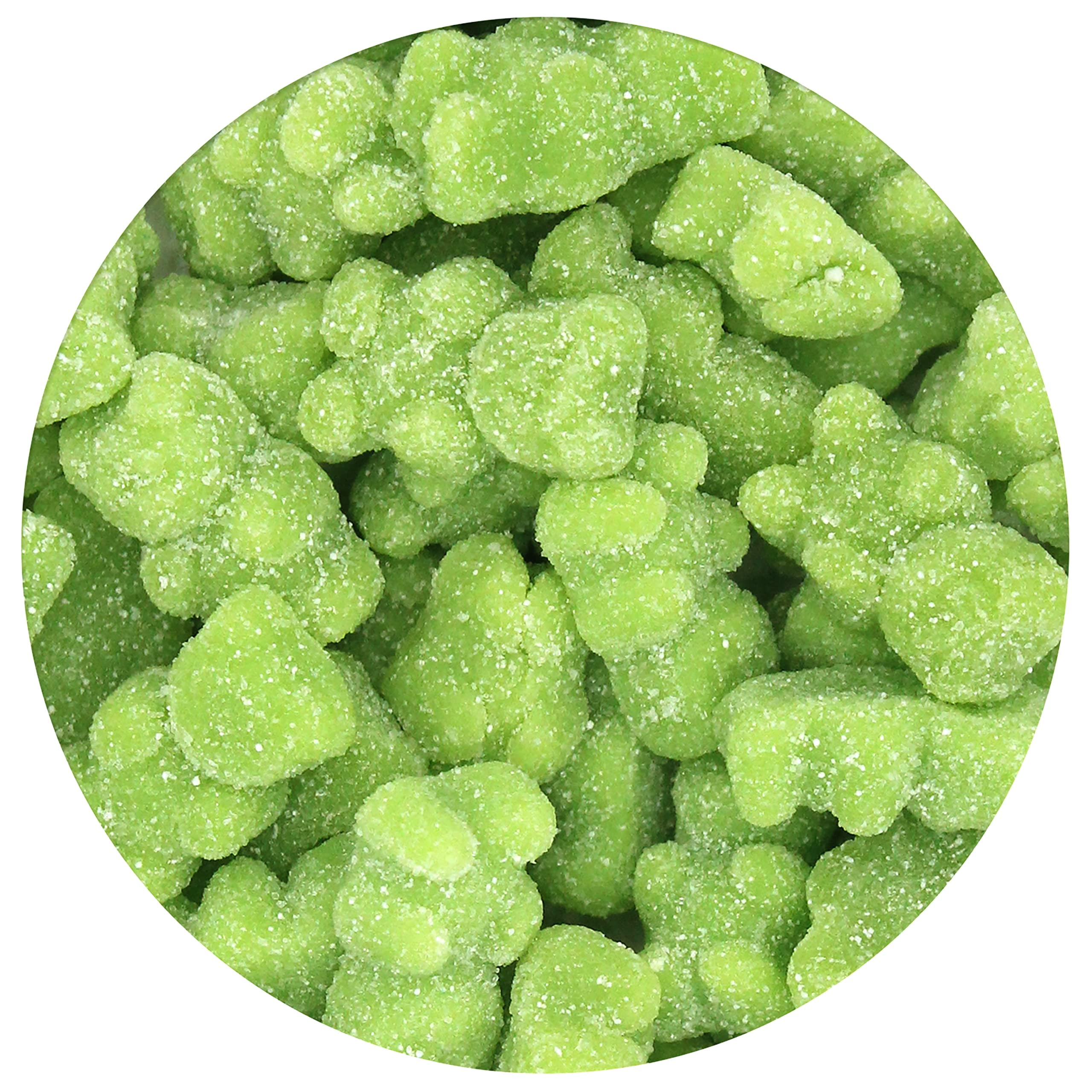 Green Gummy Bears Sugared, Green Candy Green Apple Flavored, The ...