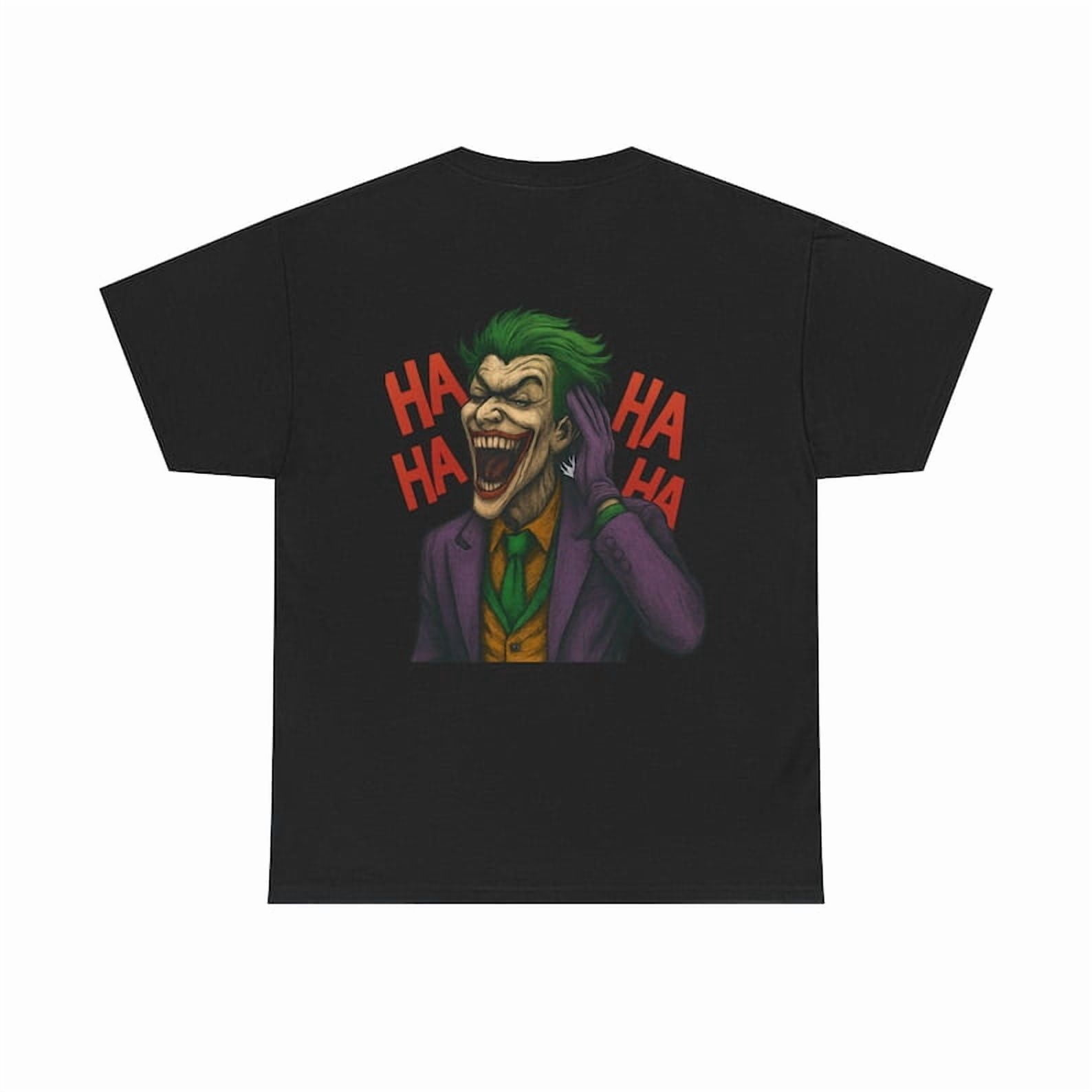 Green-Haired Laughing Clown Tee, Creepy Ha Ha Villain Style Horror Art ...