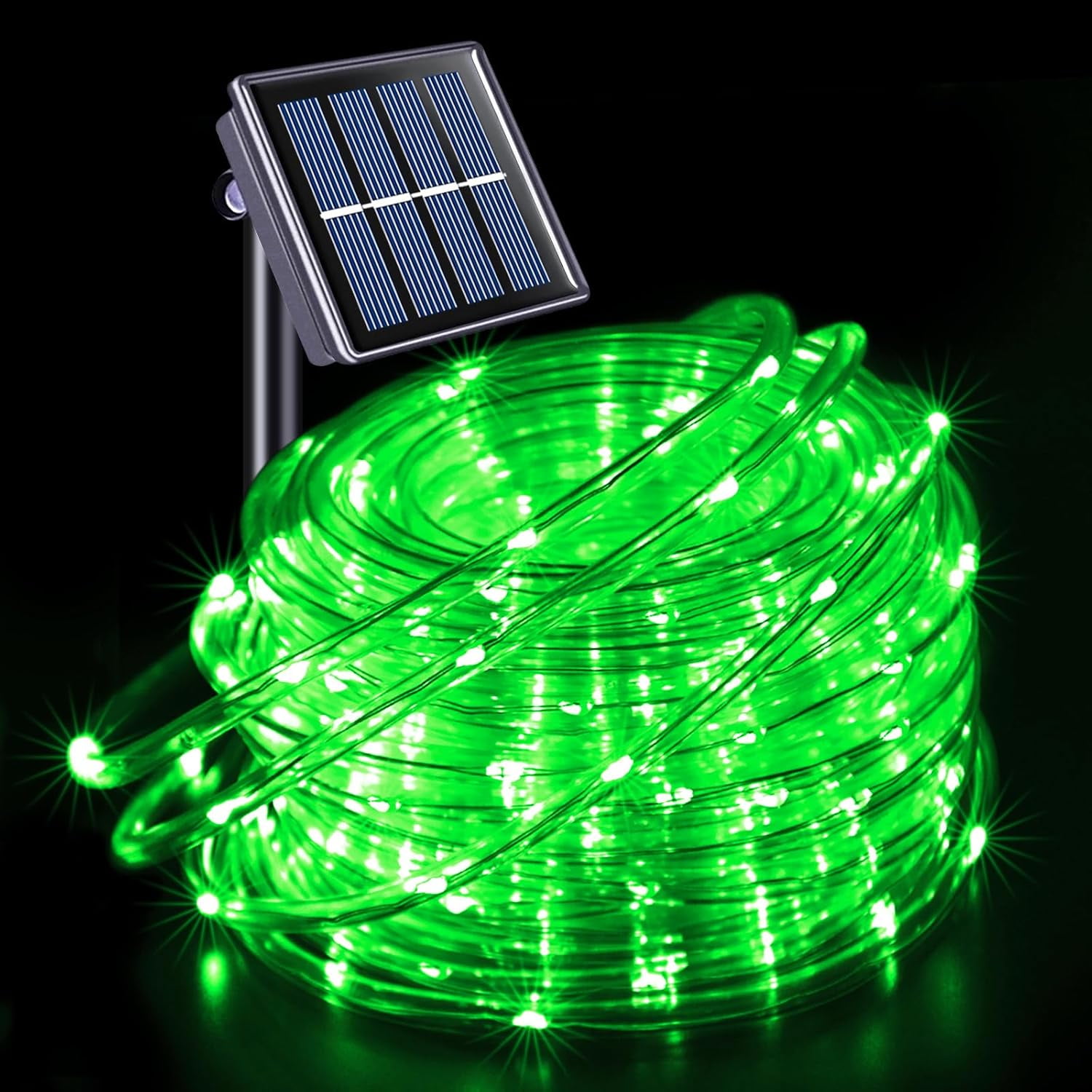 Green Halloween Solar Lights, 66 ft 200 LED Rope Lights Outdoor ...
