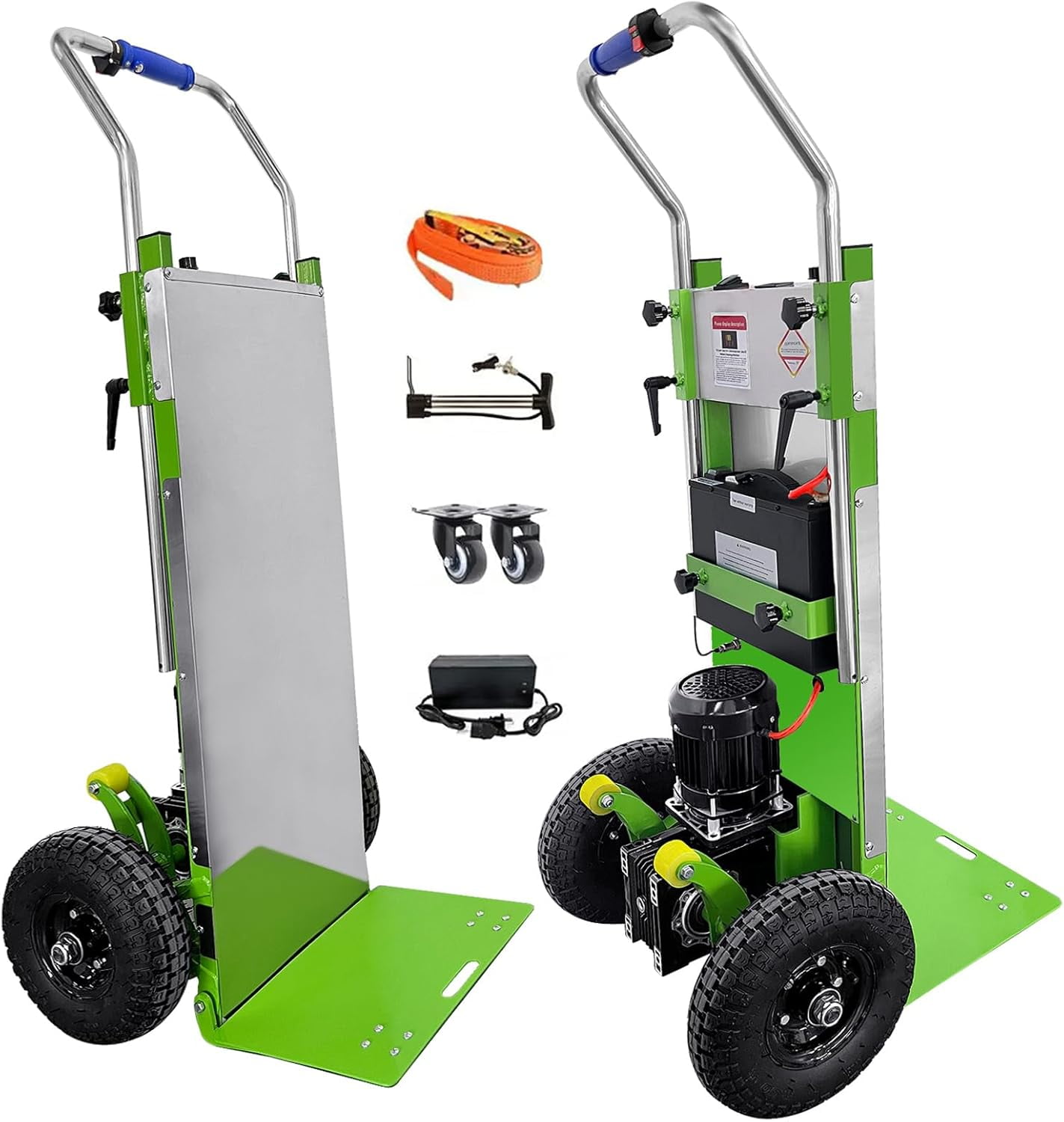 Green Hand Trucks - 880lbs Capacity Electric Stair Hand Trucks 1200W ...