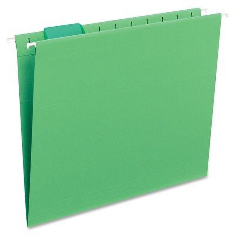 Green Hanging File Folders (3-Pack) - Letter Size, 1/5 Tab, Bright ...