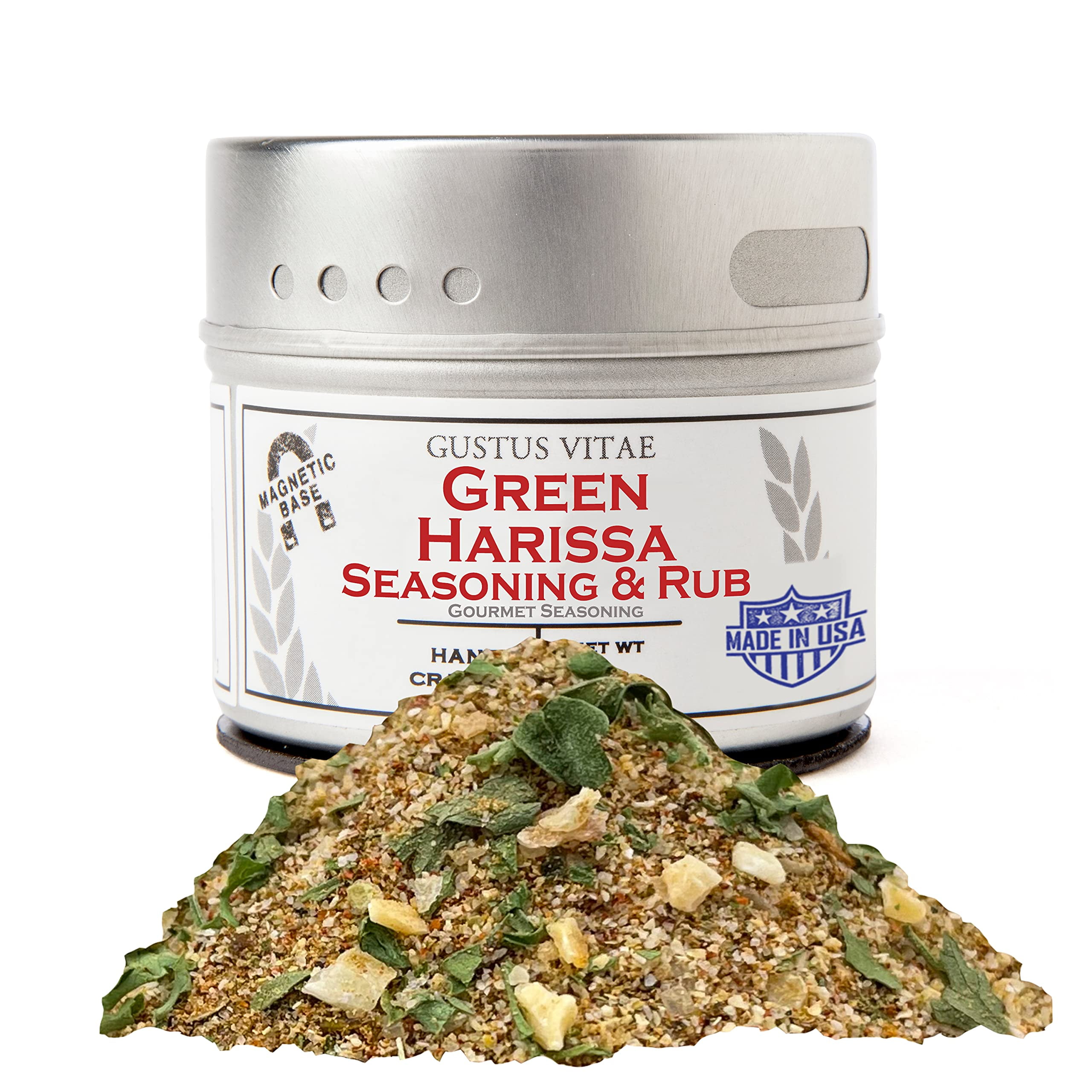 Green Harissa Seasoning & AIF4 Rub | All Natural | Non GMO | 1.0 oz (28 ...