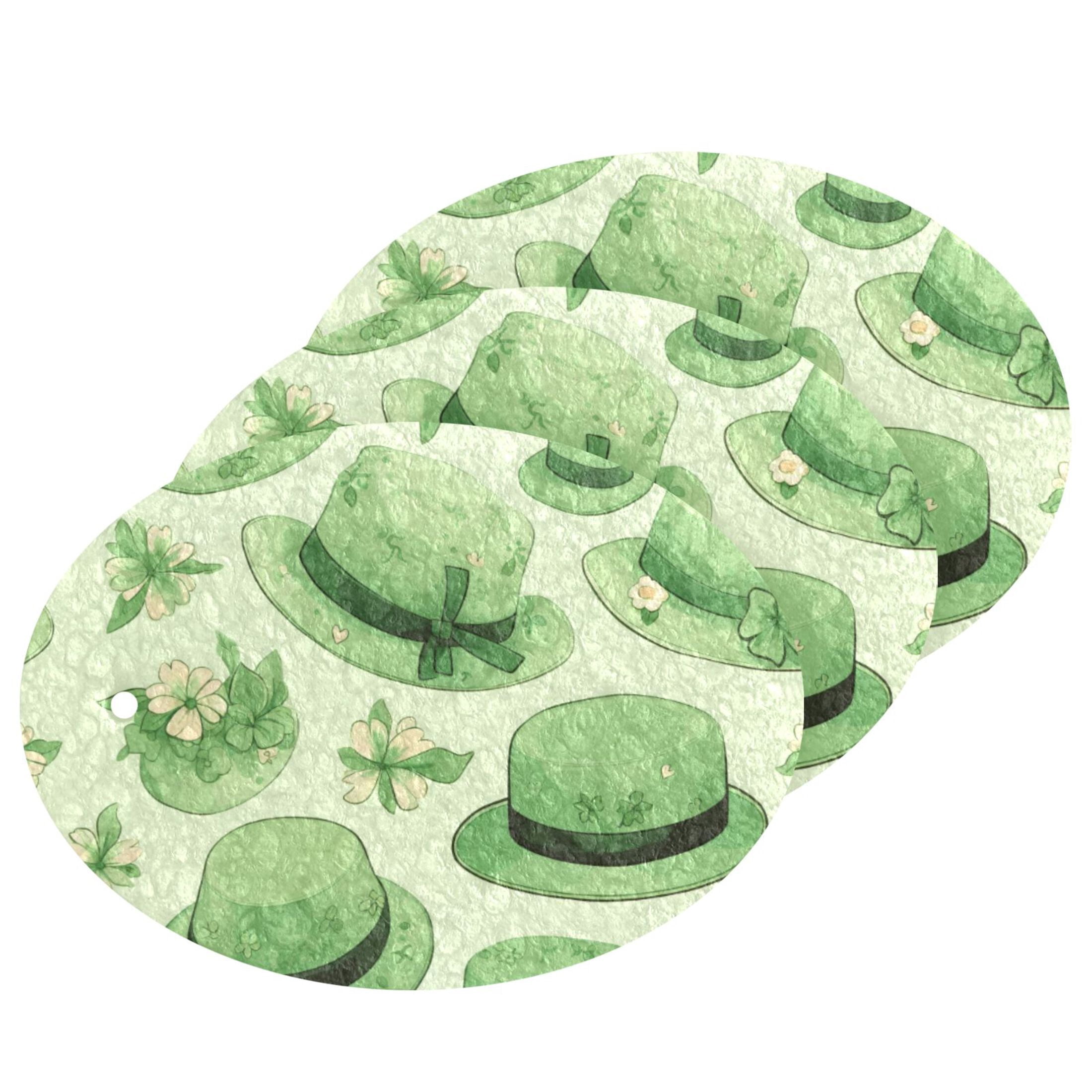 Green Hats Flowers 3 Pack Dish Sponges Bulk Natural Sponges Compressed ...