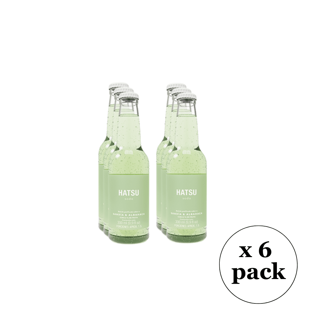 Green Hatsu Soda GLASS 300 ml x 6 Pack - Walmart.com