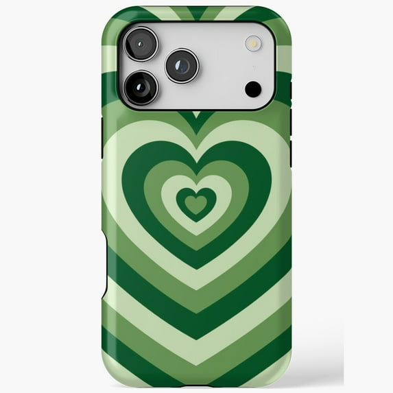Green Heart Pattern iPhone Case 17 11 12 13 14 15 16 Pro Max - Walmart.com