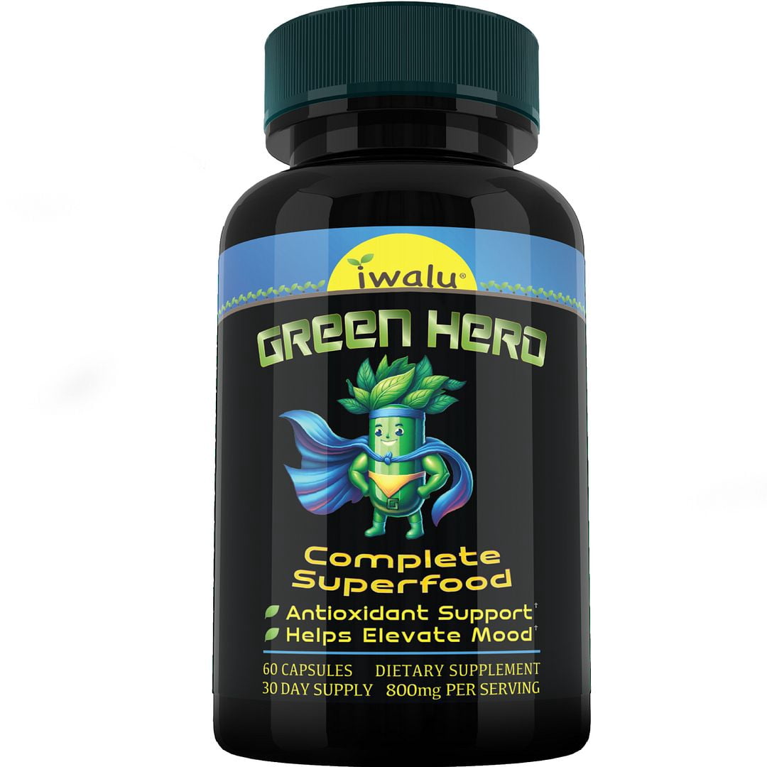 Green Hero Superfood Supplement Capsules - Plant-Based Super Food ...