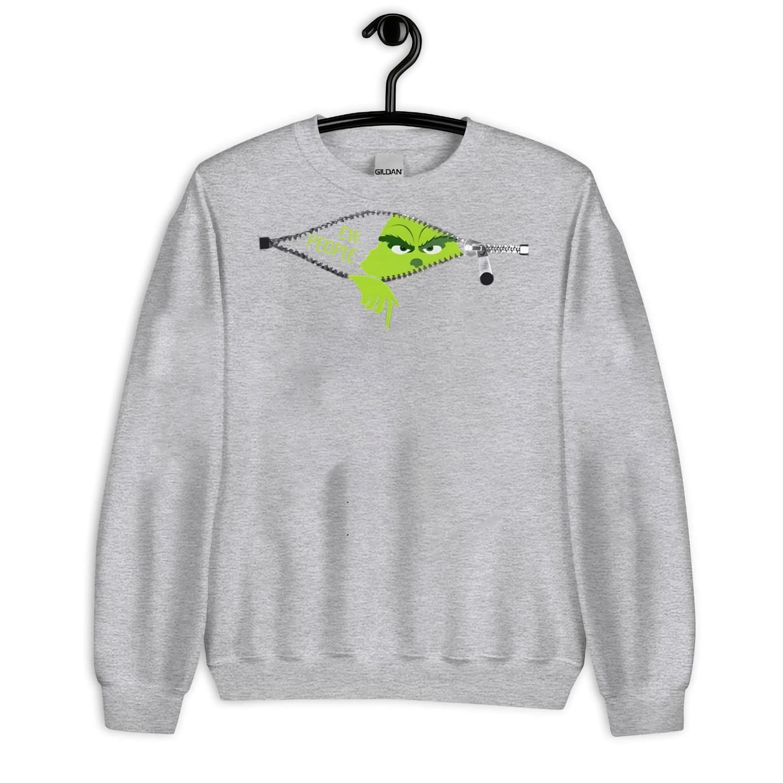 Green Holiday Creature Funny Quote Shirt, Eww People Christmas Gift ...