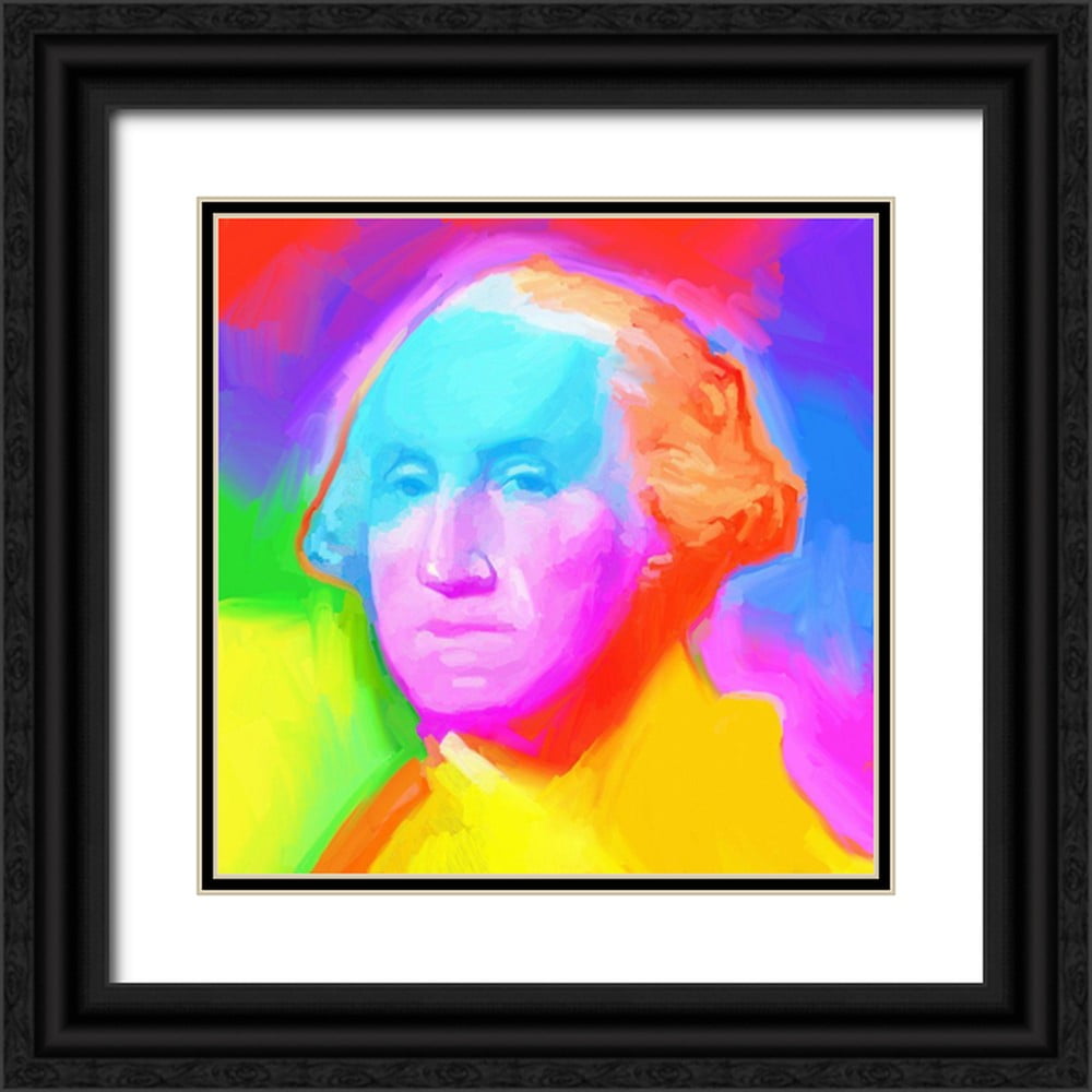 Green, Howie 12x12 Black Ornate Wood Framed with Double Matting Museum ...