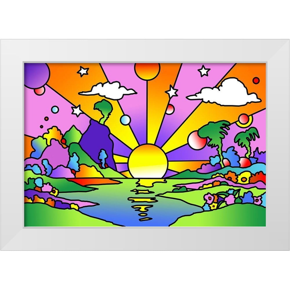 Green, Howie 14x11 White Modern Wood Framed Museum Art Print Titled ...