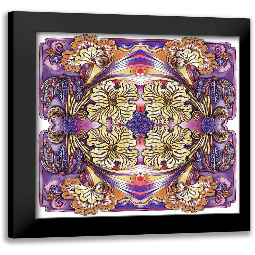 Green, Howie 15x15 Black Modern Framed Museum Art Print Titled - Lotus ...