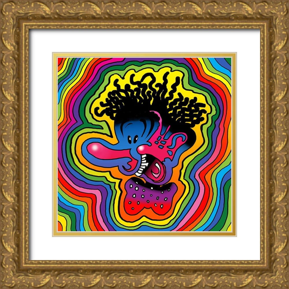 Green, Howie 15x15 Gold Ornate Wood Framed with Double Matting Museum ...