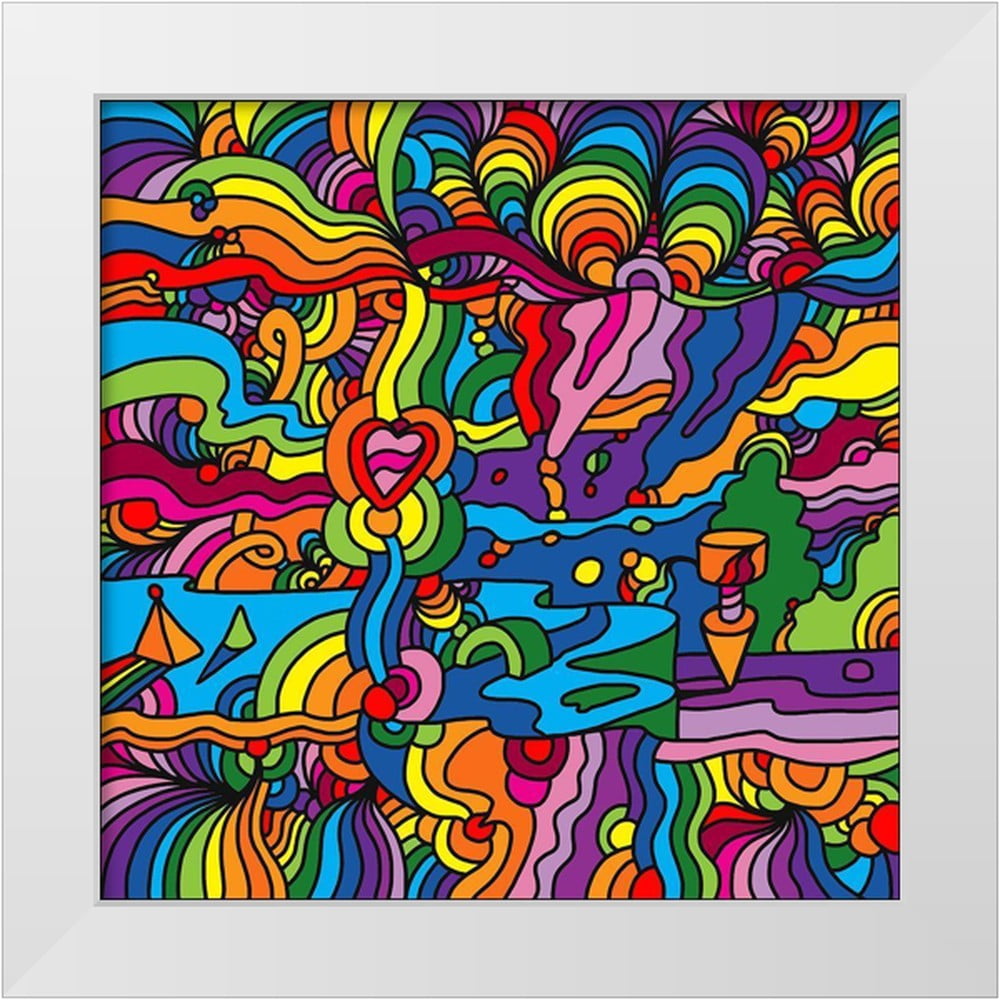 Green, Howie 15x15 White Modern Wood Framed Museum Art Print Titled ...