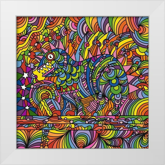 Green, Howie 15x15 White Modern Wood Framed Museum Art Print Titled ...