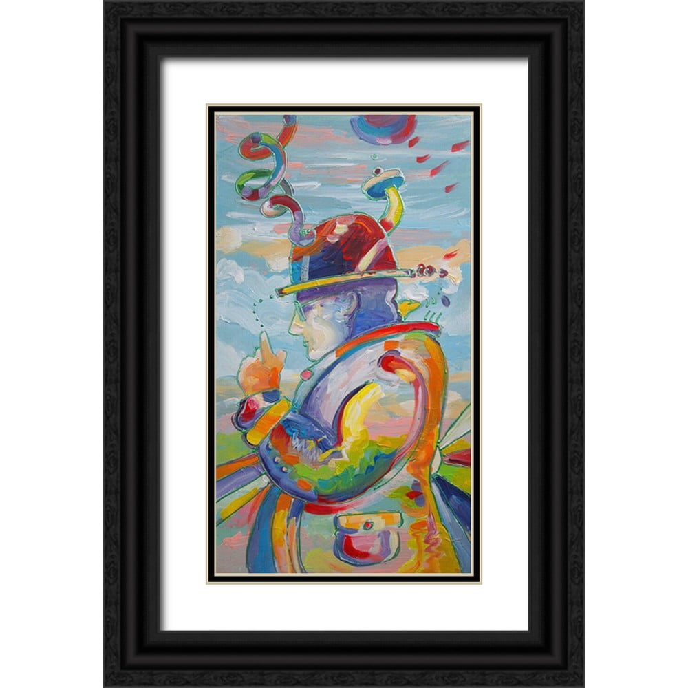 Green, Howie 15x24 Black Ornate Wood Framed with Double Matting Museum ...