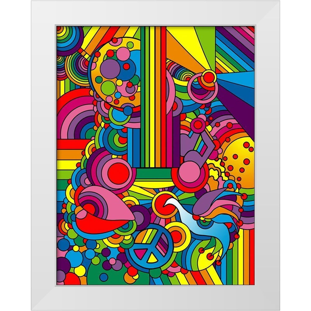 Green, Howie 19x24 White Modern Wood Framed Museum Art Print Titled ...