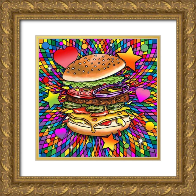 Green, Howie 20x20 Gold Ornate Wood Framed with Double Matting Museum ...