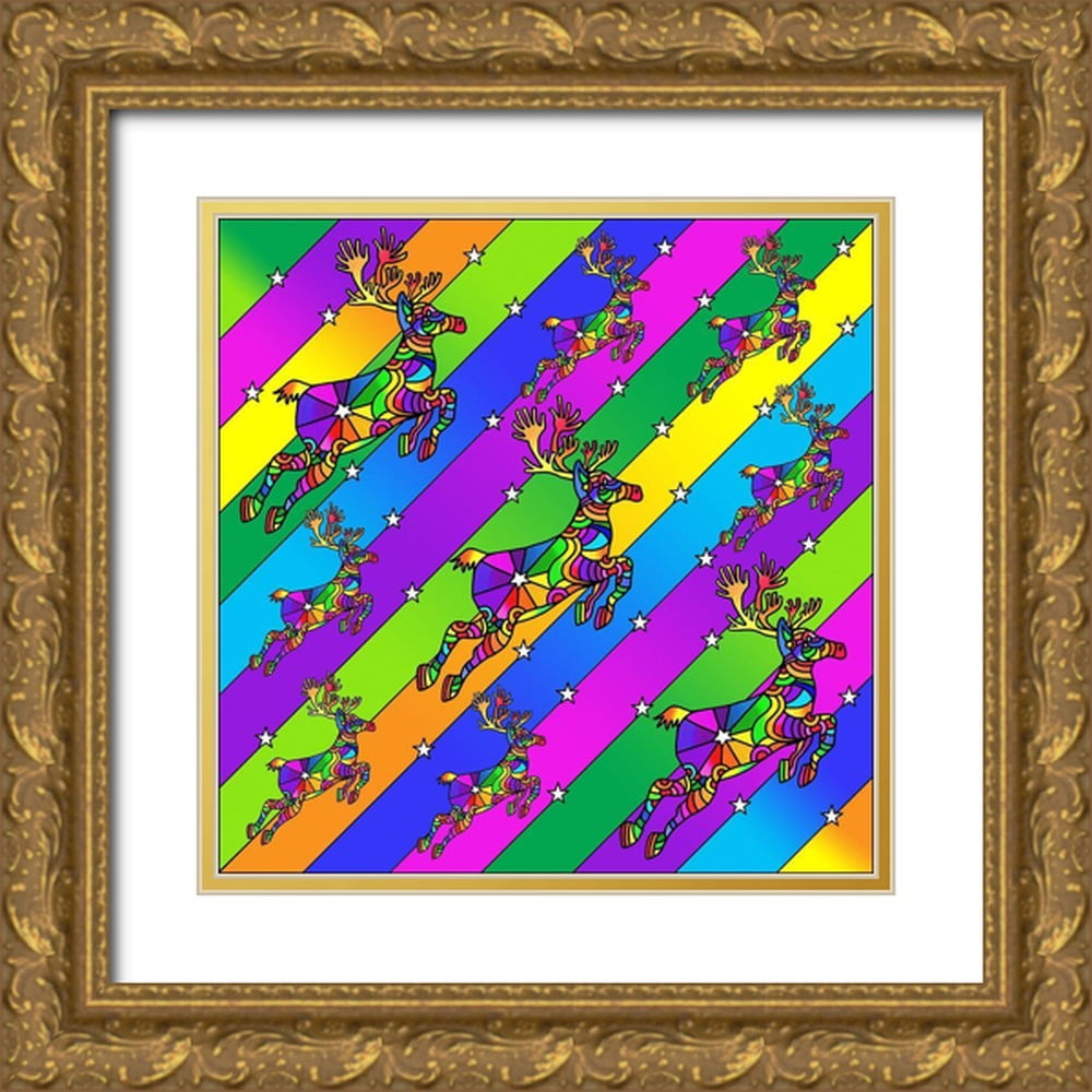 Green, Howie 20x20 Gold Ornate Wood Framed with Double Matting Museum ...